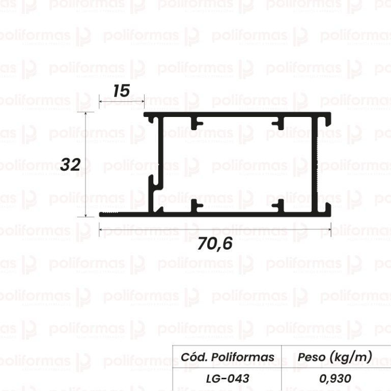 Perfil LG-176 | Poliformas